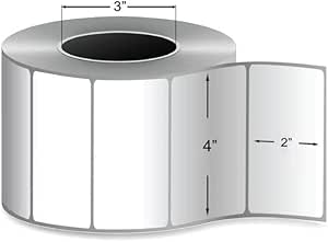 Amazon.com: Shield Label Thermal Transfer Labels, 4 x 2 Inch, 4 Rolls ...