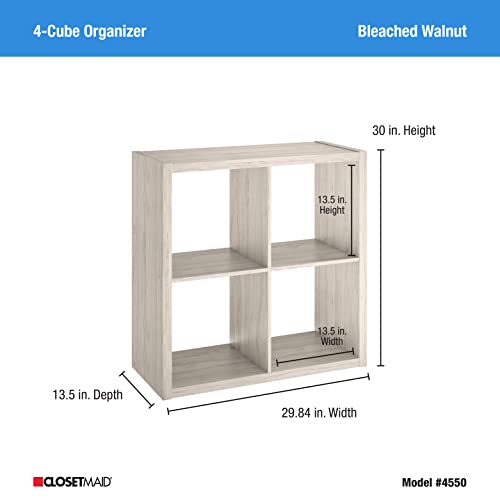 Snapklik.com : ClosetMaid 4550 Decorative Open Back 4-Cube Storage ...