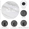 Amazon.com: Wireless Minimalist LED Digital Wall Clock– Rechargeable ...