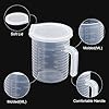 Amazon.com: PATIKIL Graduated Beaker, 2 Pack 250ml PP Plastic Liquid Measuring Cup Double Sided ...