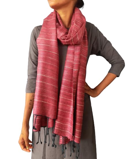 Buy Little Flower Khadi - Handmade Scarf for Daily Use | Handloom made ...