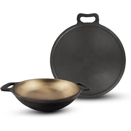 Buy The Indus Valley Pre-Seasoned Super Smooth Cast Iron Cookware Combo ...