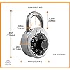DuoTyga Combination Padlock with Key, 2 Pack 2 Keyed Alike Matching Key ...