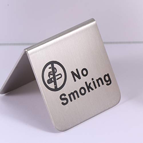 ULTECHNOVO 3pcs No smoking sign Stainless steel sign outdoor sign ...
