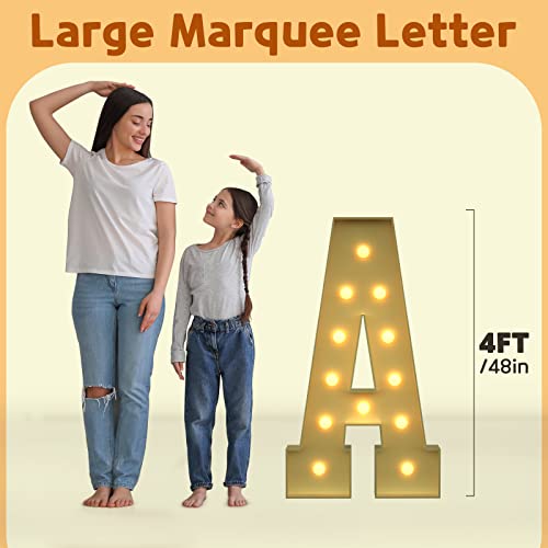 imprsv 4FT Marquee Light Up Letters, Large Light Up Letters for ...