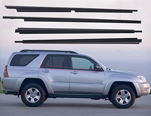 Amazon.com: Dasbecan 4PCS Front Rear Door Window Moulding Trim Seal ...