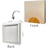 Amazon.com: KEUSPI Summer Boho Sun Desk Decor, Abstract Wood Block ...