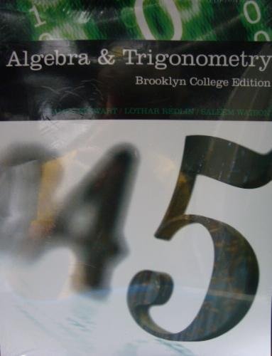 Algebra and Trigonometry- 2nd Edition [Customized for Brooklyn College ...