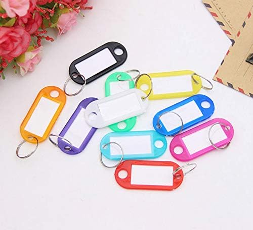 TOOLSTAR Key Labels, 100PCS Key ID Tags Key Labels Tags Plastic Key ...