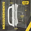 Amazon.com: G.A.S Hardware 10" Olympus Sliding Patio Glass Door Offset ...