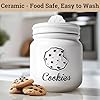 Amazon.com: HB Design Co. Cookie Jar with Airtight Lid - 6" D x 8" H ...