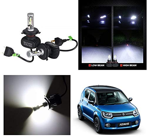 Trigcars Maruti Suzuki Ignis Car LED Headlights 2 Bulbs 8000LM IP65 ...