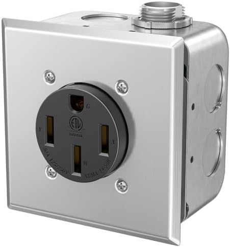 Amazon.com: NEMA 14-50 240V Range Outlet Box Installation Kit, ETL 4 ...