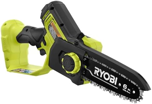 Amazon.com: RYOBI 18V ONE+ HP 6" COMPACT BRUSHLESS PRUNING CHAINSAW ...