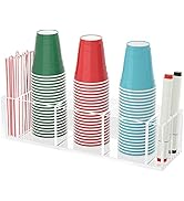 Amazon.com: BOSSCASA Double Cup Holder with Marker Slot, Party Cup ...