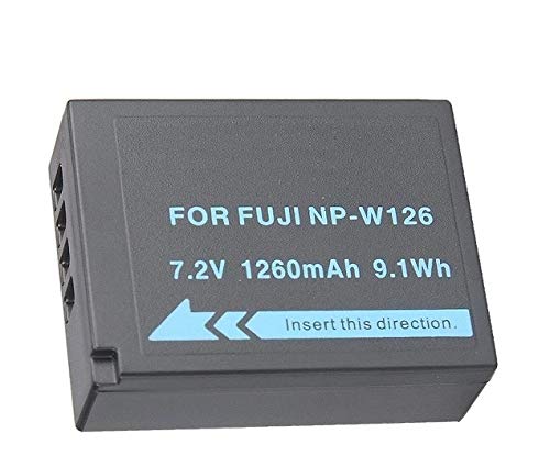 Maxsimafoto - NP-W126, Fully Compatible Battery, 1260mAh, for Fujifilm ...