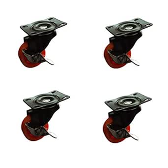 DROPTECH moving Castor Wheel 2" Single Wheel Puff Castor for Center Table Furniture/400 kg Load ...