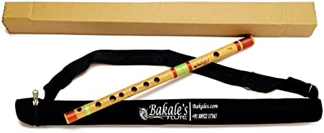 Bakale Flutes F Base Bansuri Flute Right Handed - 28.5 Inches - 440Hz ...