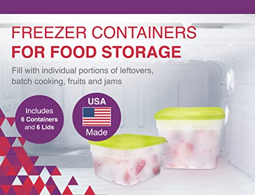 Buy Arrow Home Products 1 Quart Freezer Food Storage Containers with ...