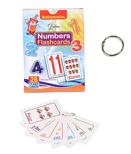 Buy Jenkan Waterproof Alphabet/Numeric Laminated Flash Cards for ...