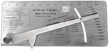 KRISTEEL Pipe Pit Gauge : Amazon.in: Industrial & Scientific
