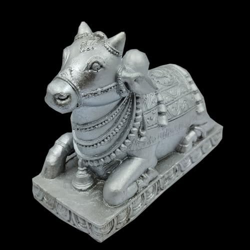 Buy Handsofodisha Nandi Idol Handcrafted Matt Finish Shiva's Cow Statue ...