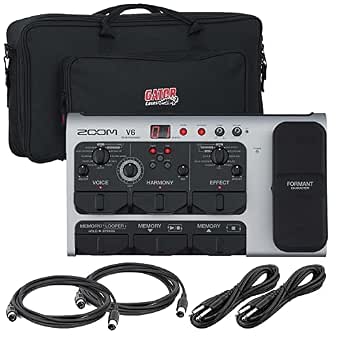 Amazon.com: Zoom V6-SP Procesador de efectos vocales, Gator GK2110, (2 ...