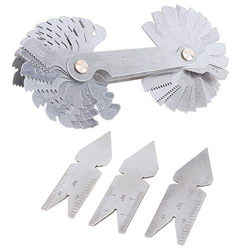 Snapklik.com : ChgImposs Screw Thread Pitch Cutting Gauge Tool Set ...