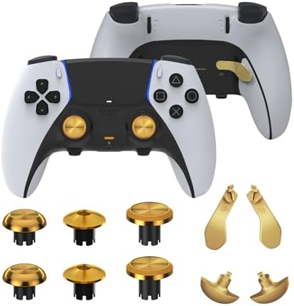 Amazon.com: Metal Thumbsticks for PS5 Edge Controller, 4 Back Paddles ...