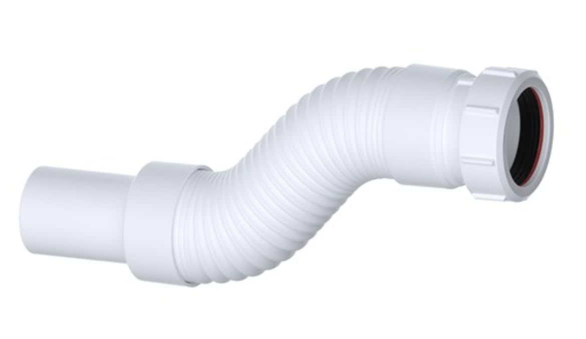 Universal Outlet Compact Flexible Waste Pipe Connector 1.1/2 Inch ...