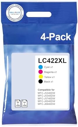 HALLOLUX LC422 LC422XL Cartouche d'encre Compatible pour Brother LC422 ...