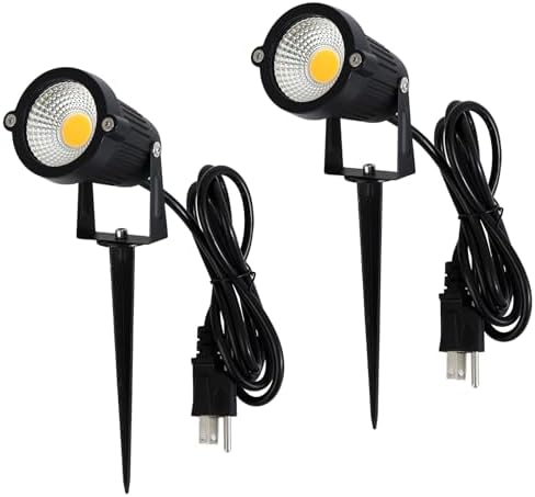 LED Landscape Spotlight Outdoor,IP65 Waterproof Garden Spotlights,5W AC ...