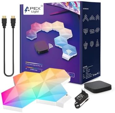 Buy Apex HDMI Sync TV Backlight+Sync Hexagon Light(10 Pcs)(only for 55 inch tv) (with 2 BAR ...