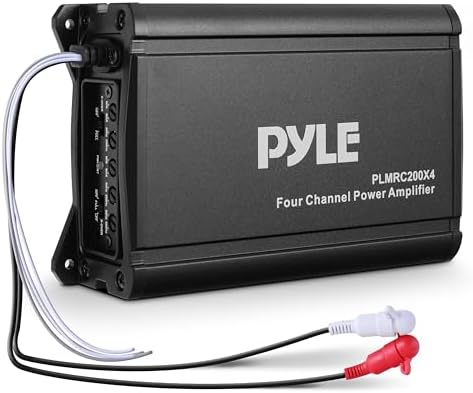 Amazon.com: Pyle 4-Channel Waterproof Marine Amplifier, 600 Watt MAX ...