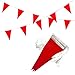 Amazon.com: TSMD Solid Red Pennant Banners Flags String DIY Bunting ...