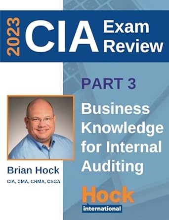 HOCK Certified Internal Auditor Textbook Part 3 (2023 Edition ...