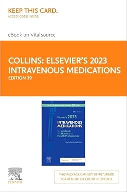 Elsevier’s 2023 Intravenous Medications – Elsevier eBook on VitalSource ...