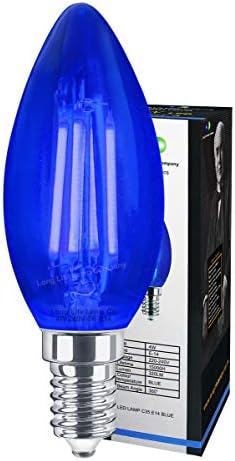 Long Life Lamp Company 2 x 6w LED Blue Light Bulb E27 Edison Screw Glow ...