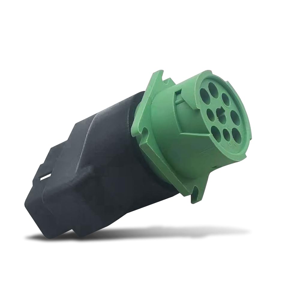 Amazon.com: SIDMILE Type 2 Green 9pin J1939 Male to OBD2 Female Adapter ...