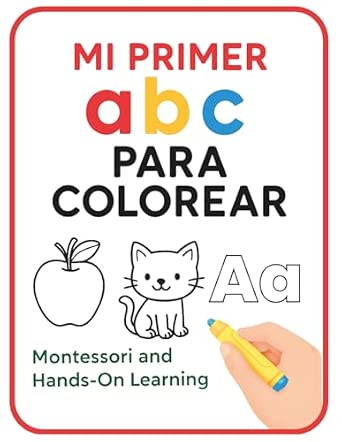 Mi Primer ABECEDARIO para Colorear: De la A a la Z con dibujos grandes ...