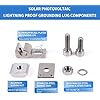 Amazon.com: 4Sets Solar Panel Photovoltaic Bolt-On Coupling Earthing ...