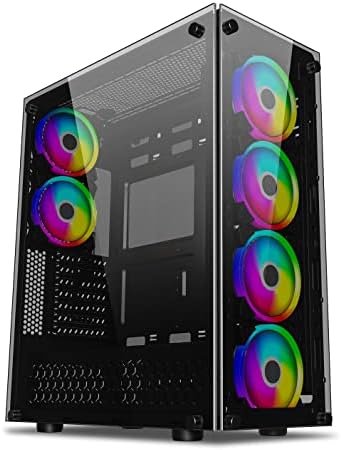 IONZ KZ-X Deep Space ATX Full Tower PC Case with support for up to 12 ...