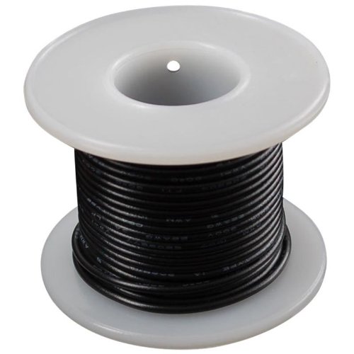 Adafruit Solid-Core Wire Spool - 25ft - 22AWG - Black [ADA290] : Buy ...