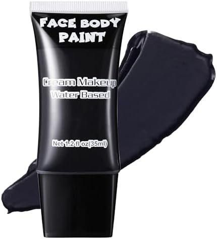 Amazon.com : CCbeauty Black Face Paint, Cream Face Painting Kit ...