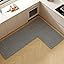 Amazon.com: SMILEGIF Anti-Slip Corner Kitchen Rug, 1 Piece L-Shaped ...