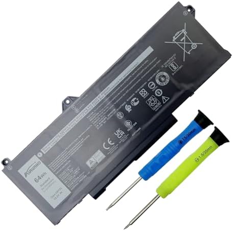 Amazon.com: AURUNHO GRT01 64Wh Laptop Battery Replacement for Dell ...