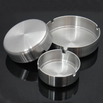 King International Stainless Steel Ash Tray -Set of 3 Pieces : Amazon ...