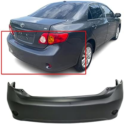 Amazon.com: FitParts Compatible With Rear Bumper Cover 2009 2010 Toyota ...
