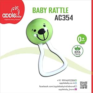 apple baby Baby Rattle Super for New Borns : Amazon.in: Toys & Games