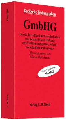GmbHG: Gesetz betreffend die Gesellschaft mit beschränkter Haftung in ...